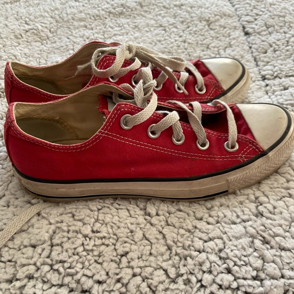 Converse | Shoes | Red Low Top Converse | Poshmark